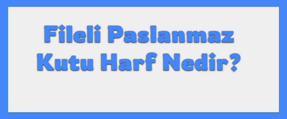 Kutu Harf Tabela Tasarımında Trendler | Kutu Harf İmalat